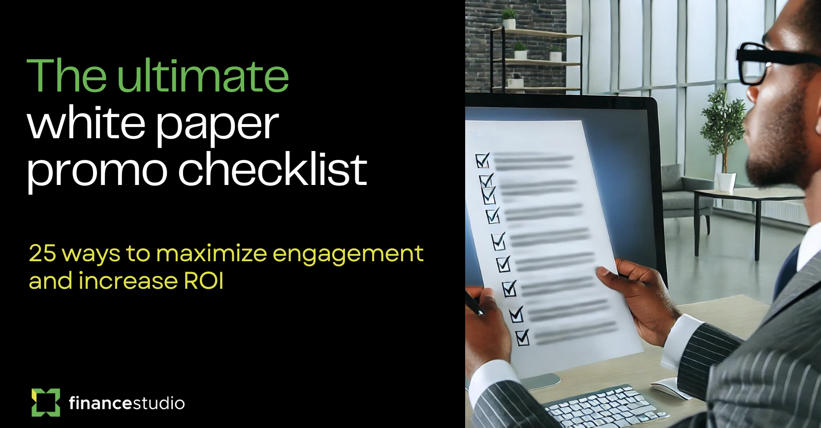 Finance Studio | The Ultimate White Paper Promotion Checklist